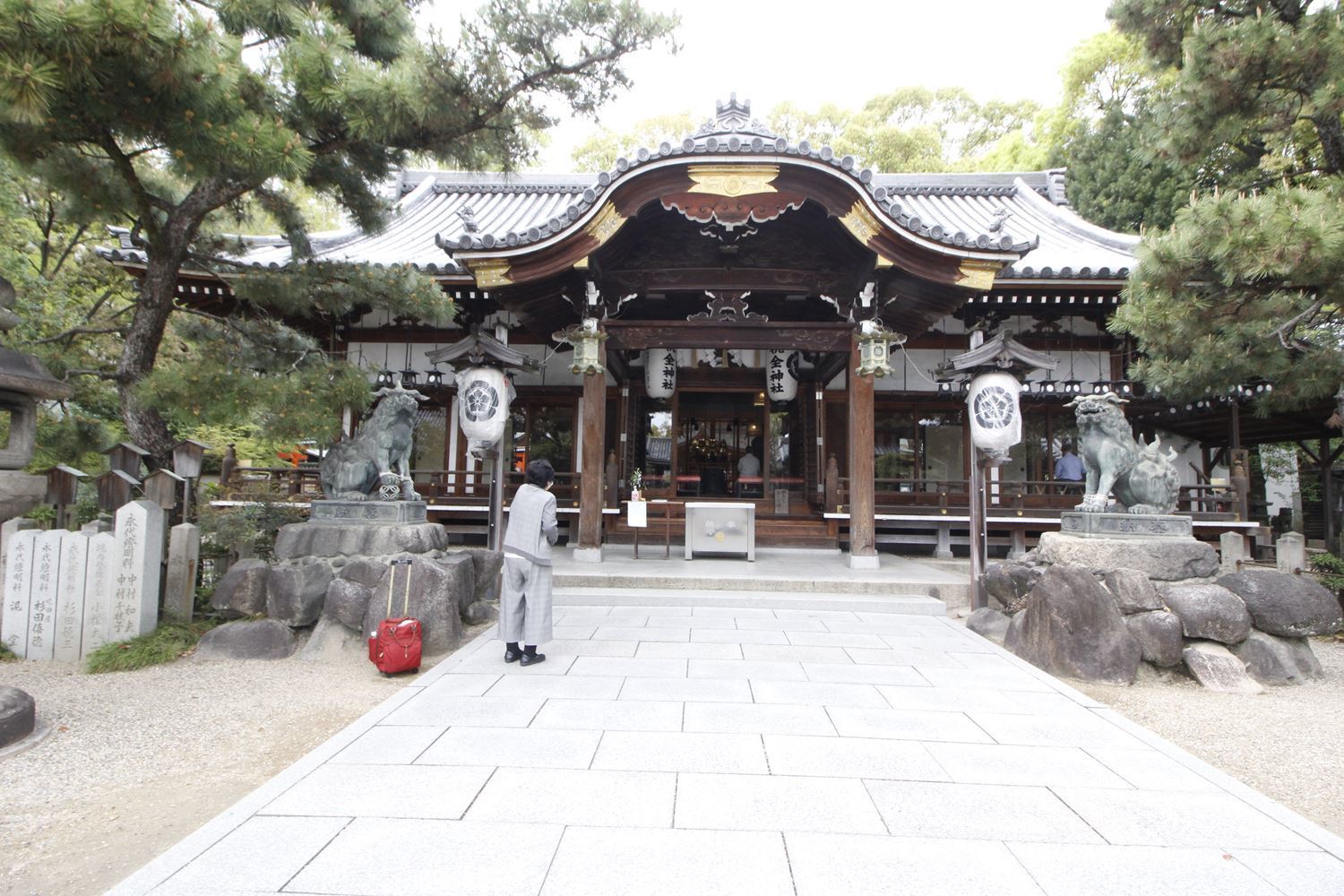 杭全神社の狛犬 ＜大阪府大阪市＞: 阿吽探訪 狛犬と仁王像4